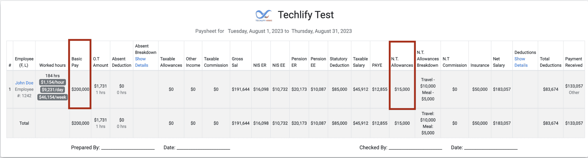 Payroll Allowance Calculations - TechlifyHR