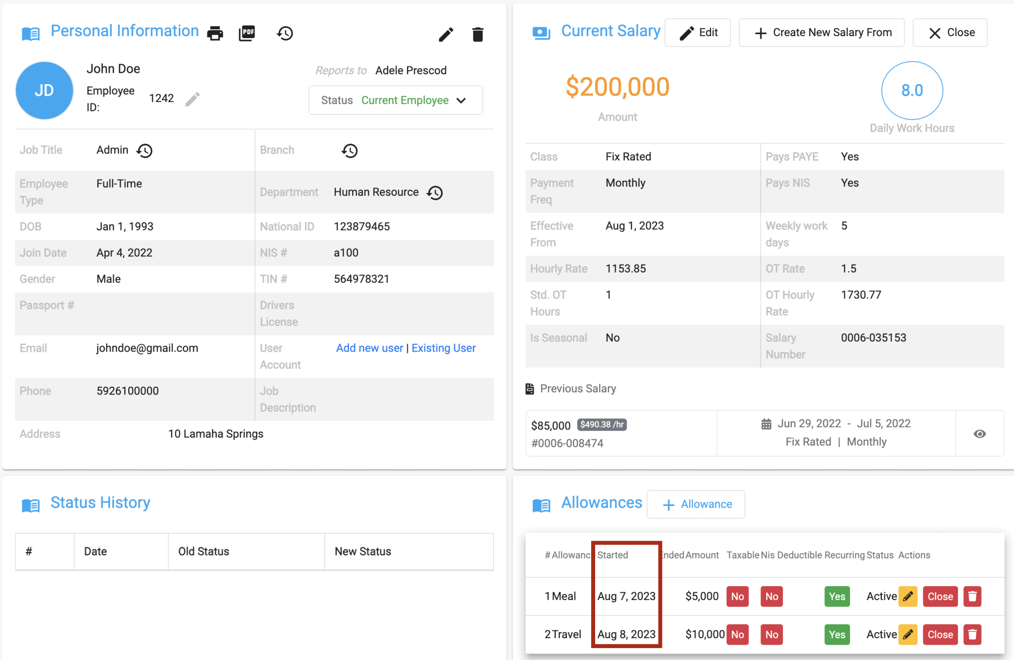 Payroll Allowance Calculations - TechlifyHR