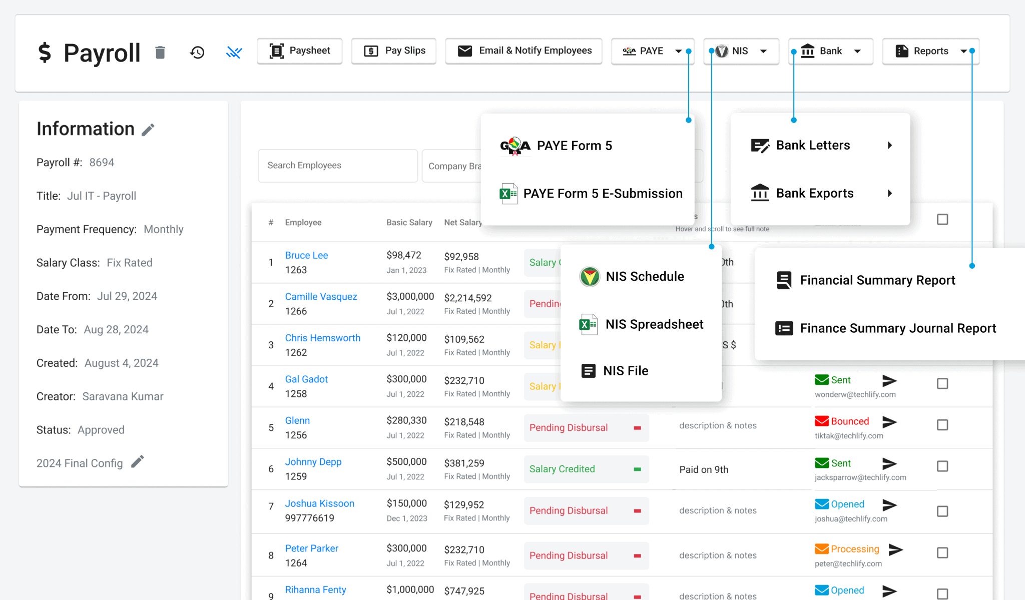 TechlifyHR – All-in-One HR & Payroll Platform