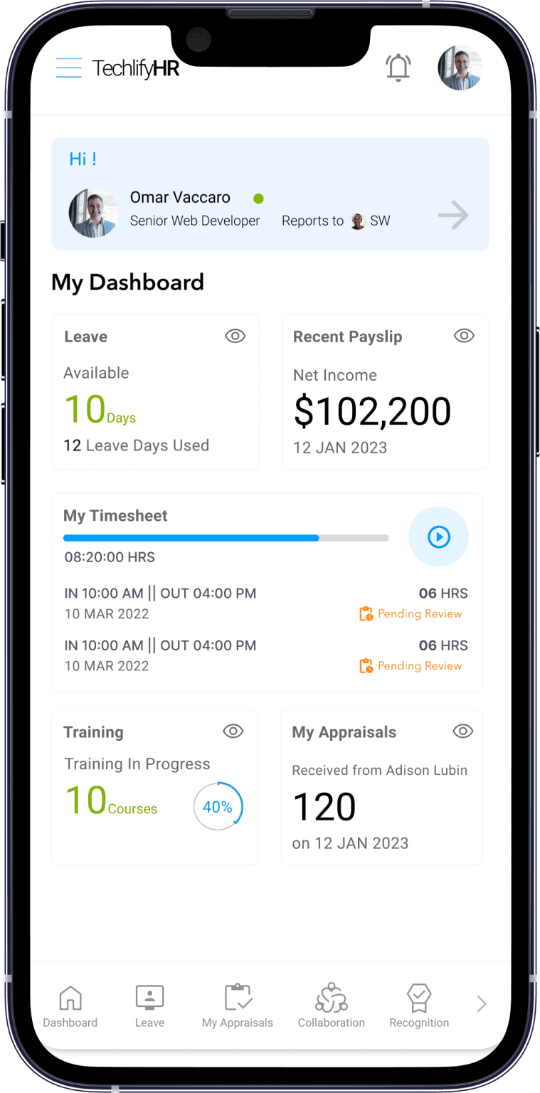 TechlifyHR – All-in-One HR & Payroll Platform
