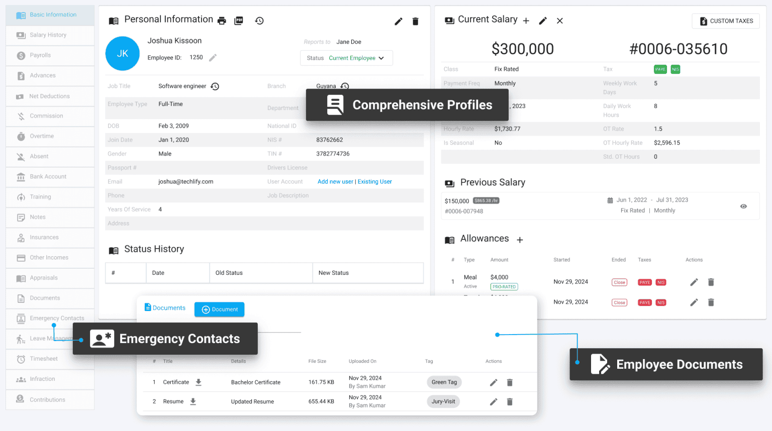 Centralized Employee Information System – TechlifyHR