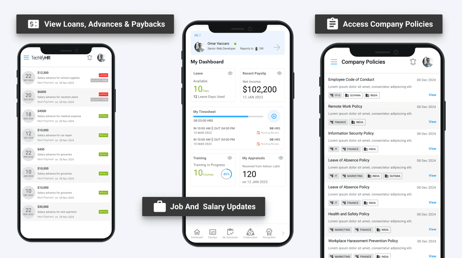 Employee Self-Service Portal – TechlifyHR