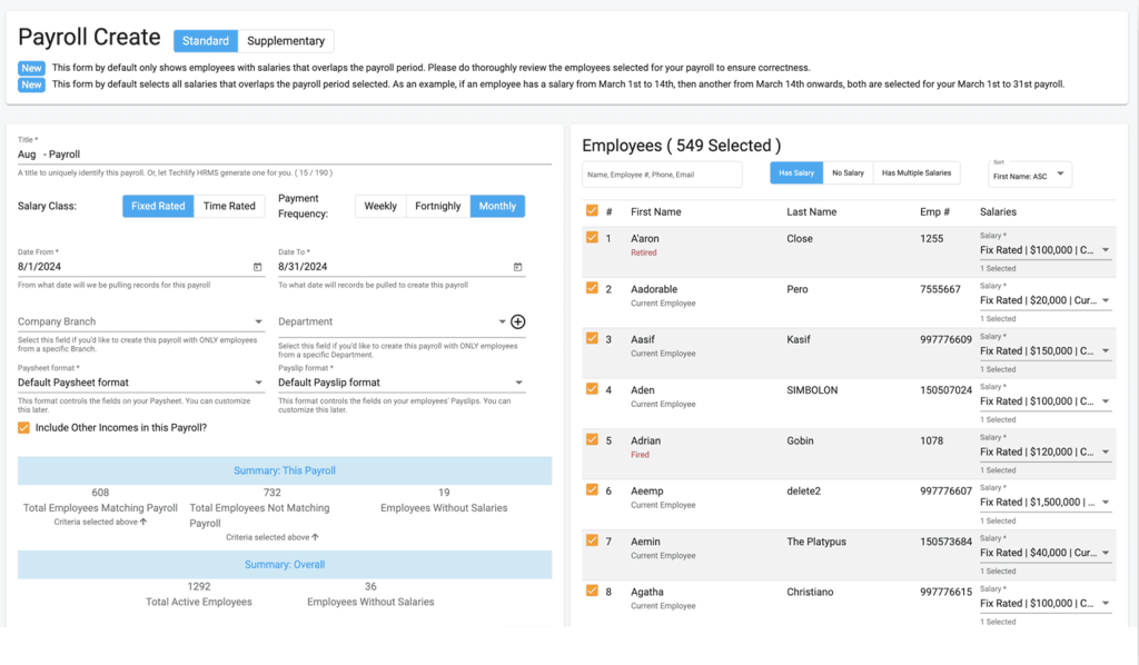 TechlifyHR – All-in-One HR & Payroll Platform