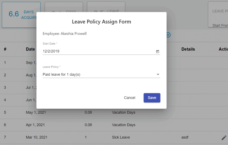 The easiest way to track employee leaves! - Techlify