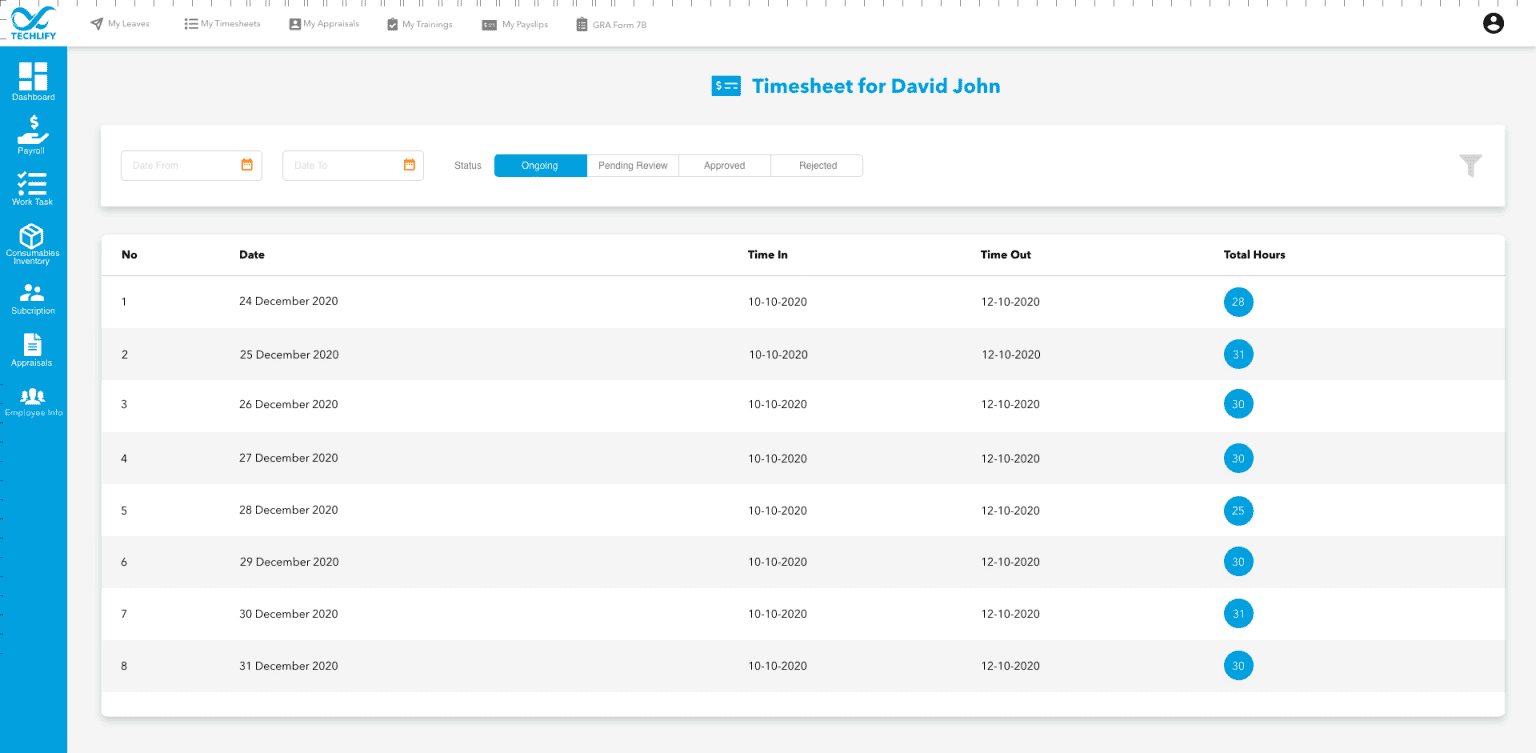 Employee Information System - Techlify